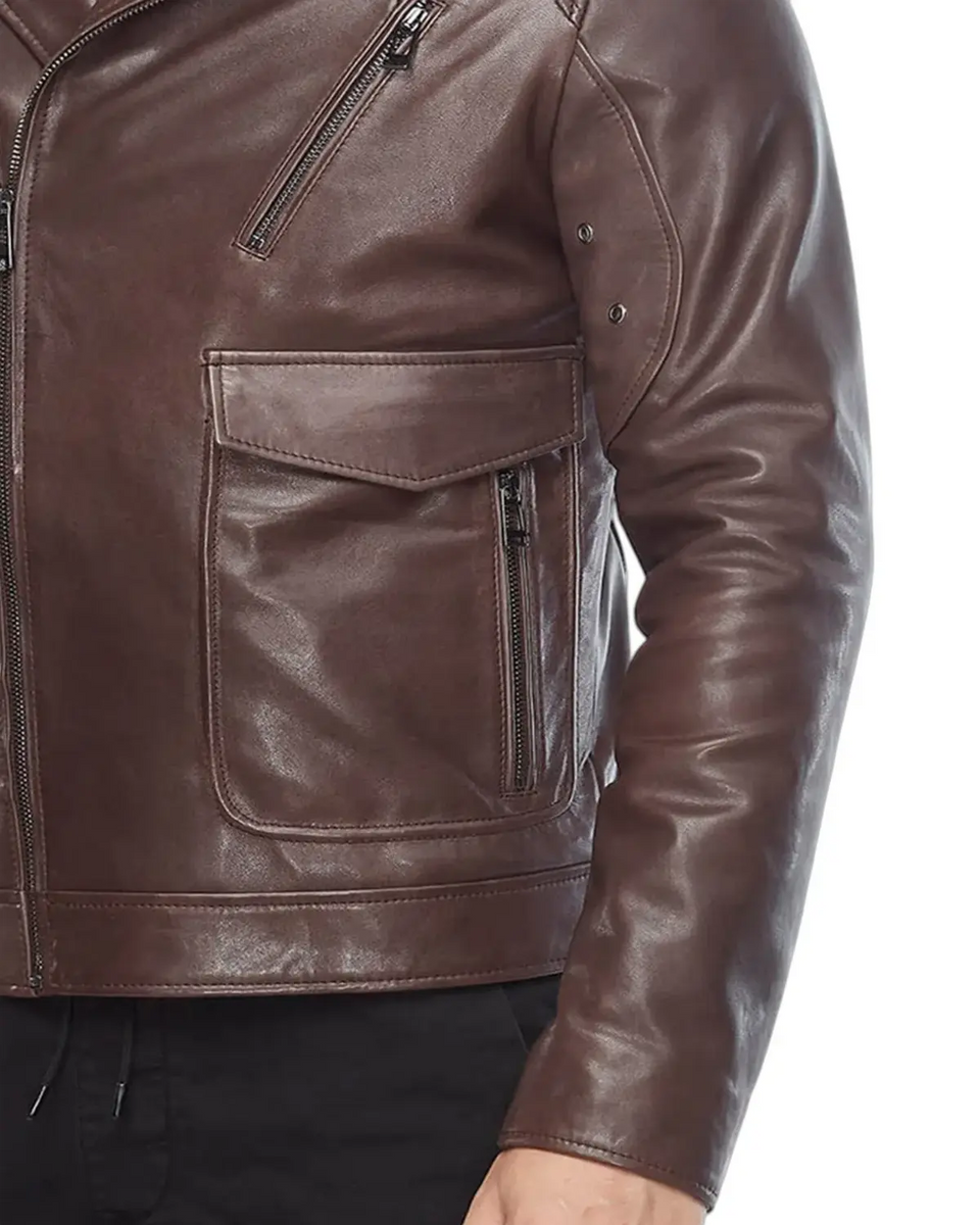 Mens Choco Brown Motorcycle Leather Jacket | Big Discounts – Elite Jacket
