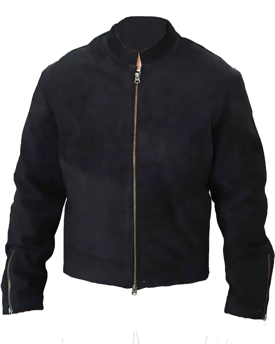 Mens James Bond Spectre Black Leather Jacket | Elite Jacket