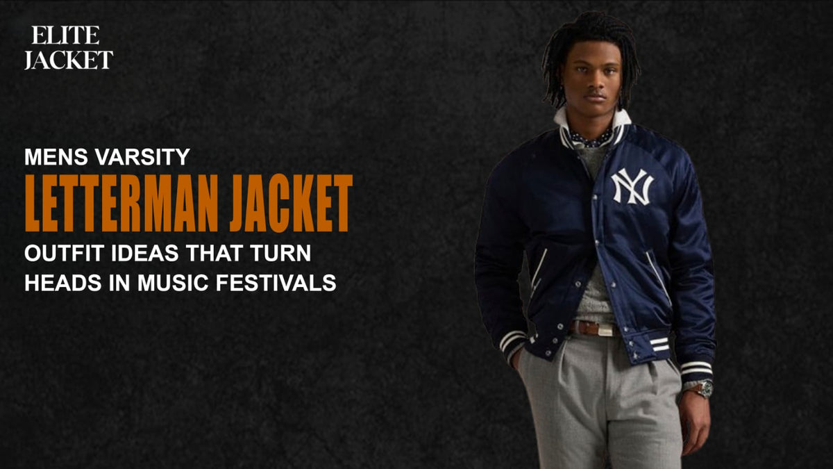 Men's Varsity Letterman Jackets for Music Festivals – Elite Jacket