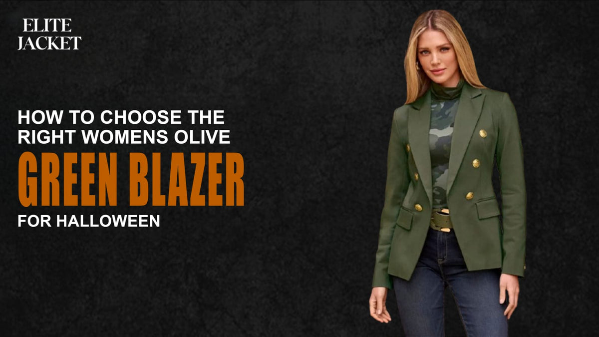 Choosing the Perfect Olive Blazer for Halloween – Elite Jacket