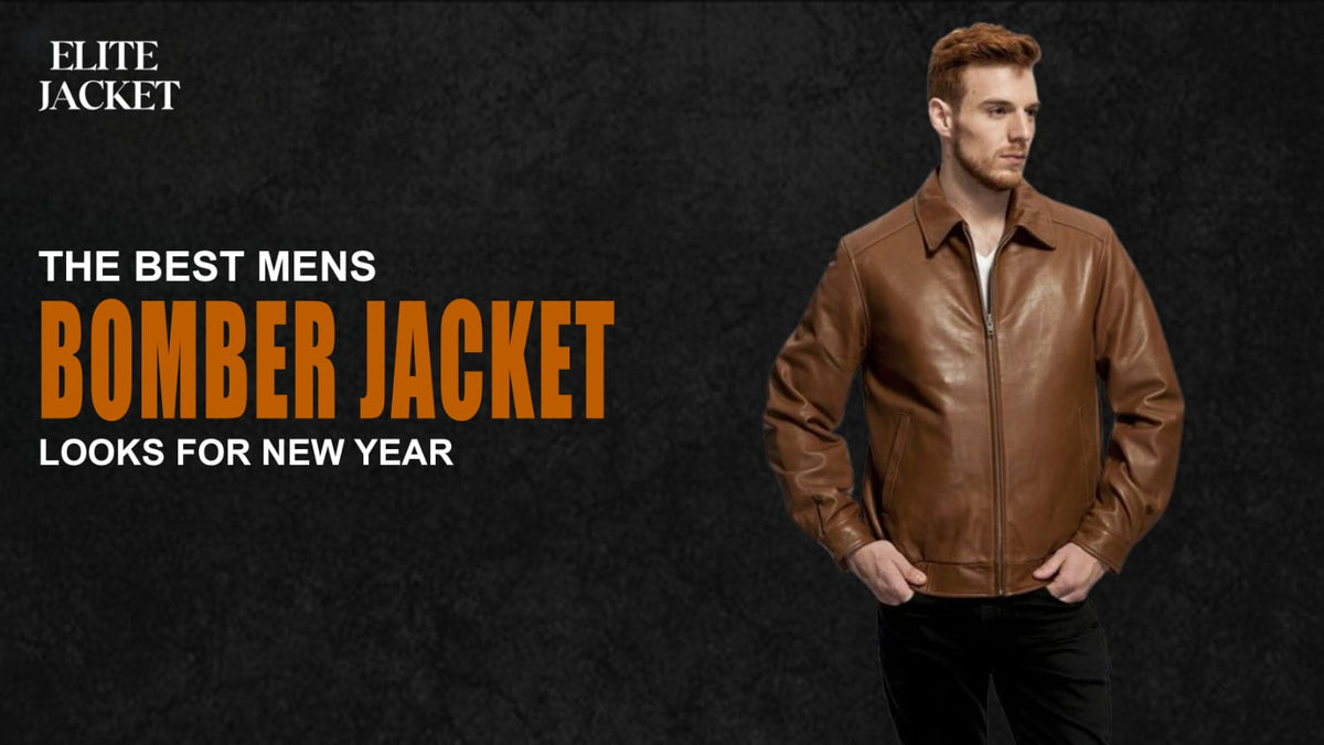Best Men’s Bomber Leather Jacket Looks for New Year – Elite Jacket