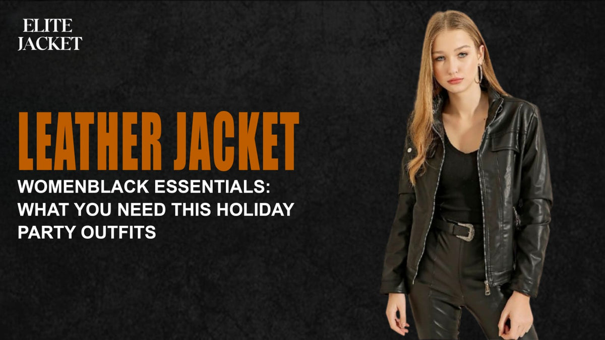 Leather Jacket Women Black Essentials for Holiday Party Outfits – Elite ...