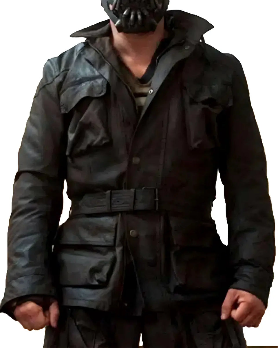 The Dark Knight Rises Bane Black Mens Jackets | Elite Jacket
