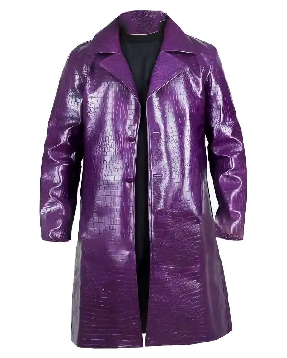 Suicide Squad Joker Jared Leto Purple Coat | Elite Jacket