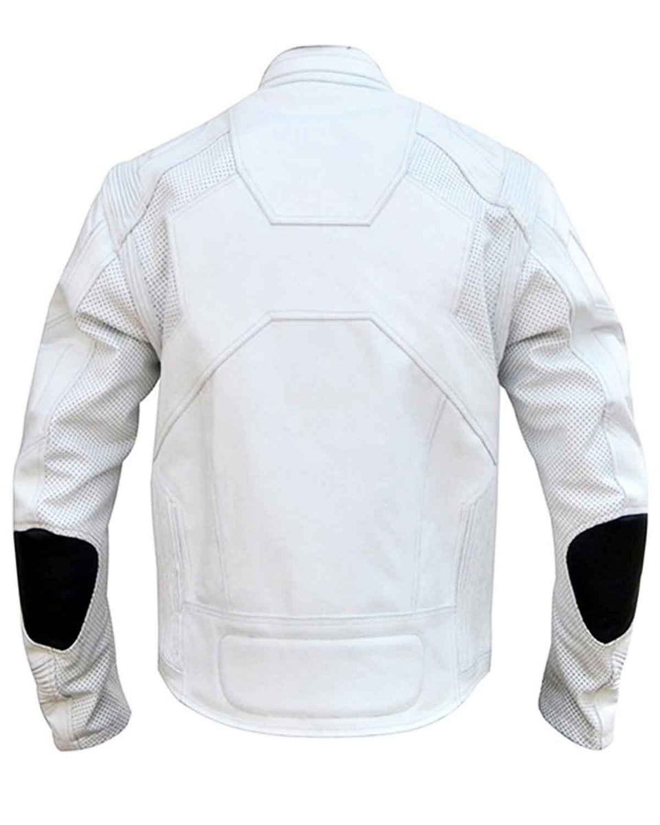Oblivion Tom Cruise White Motorcycle Jacket | Elite Jacket