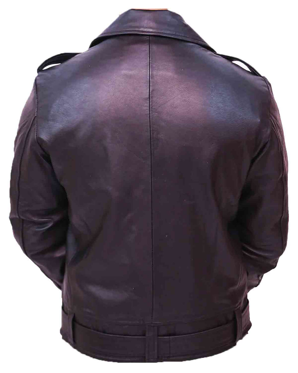Jeffrey The Walking Dead Negan Black Leather Biker Jacket – Elite Jacket