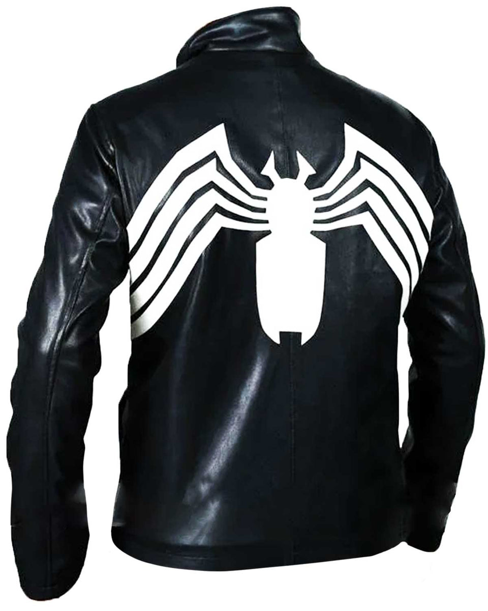 Venom Tom Hardy With Spider Logo Black Jacket | Elite Jacket