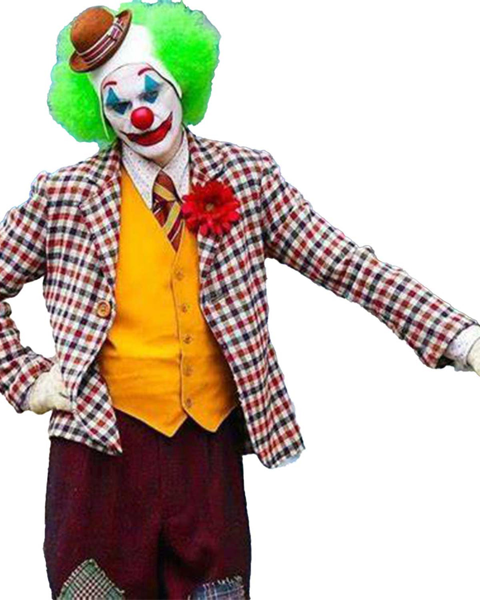 Mens Yellow Fancy Joaquin Phoenix Joker Halloween Vest – Elite Jacket