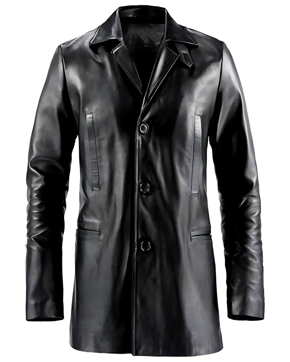 Max Payne Mark Wahlberg Black Leather Jacket | Elite Jacket