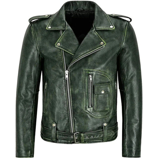 Mens Green Leather Jacket | Elite Premium Collection – Elite Jacket