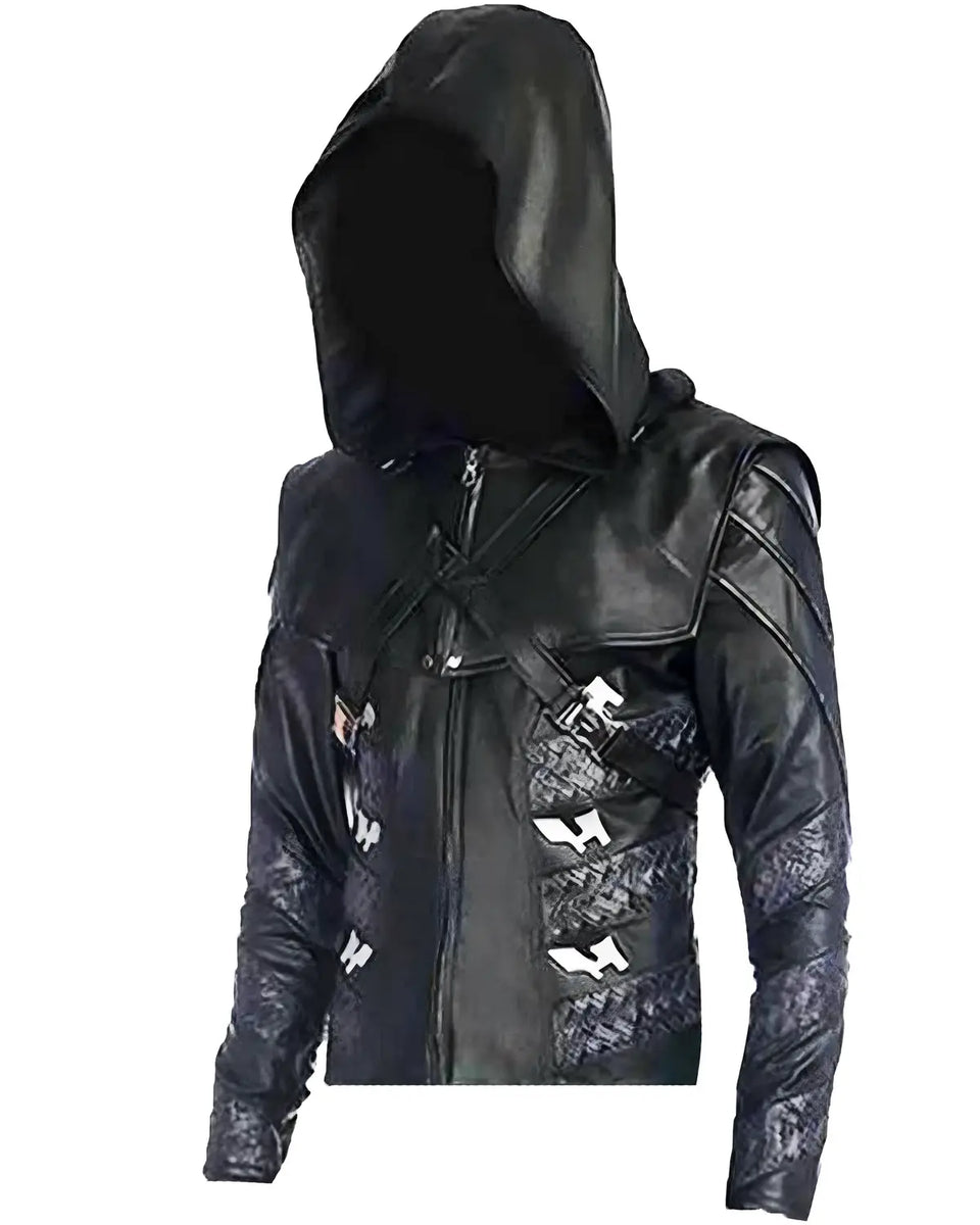 Adrian Chase Arrow Prometheus Leather Jacket | Elite Jacket