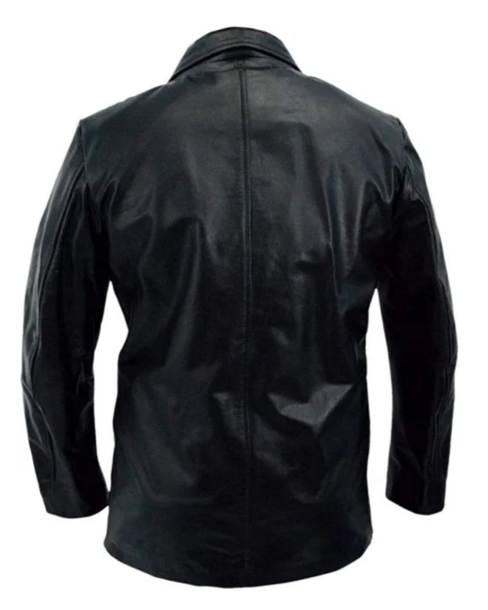 Max Payne Mark Wahlberg Black Leather Jacket | Elite Jacket