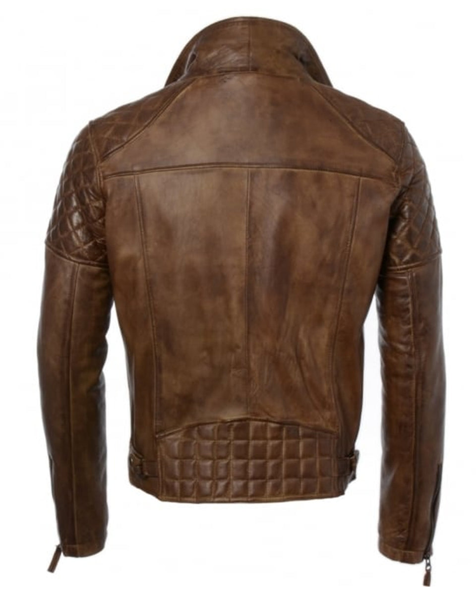 Brown Vintage Motorcycle Leather Biker Jacket | Elite Jacket