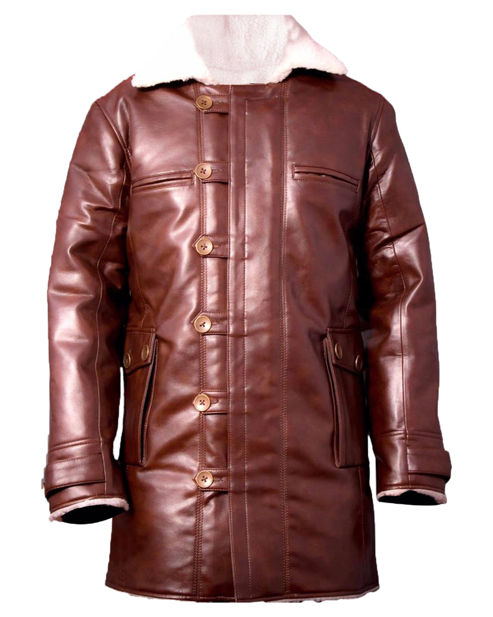 Bane Faux Leather Coat | Elite Jacket