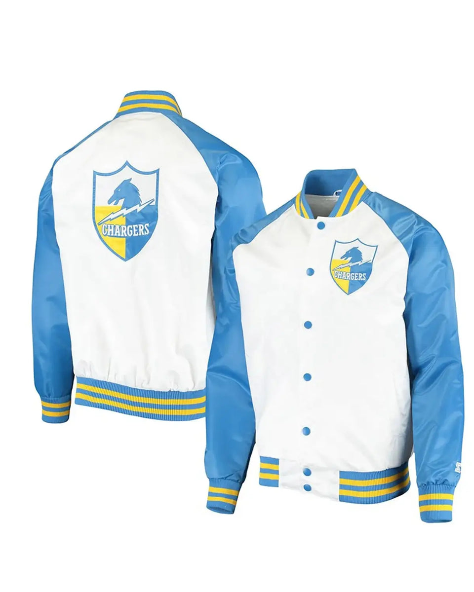 Los Angeles Chargers Renegade Throwback Satin Varsity Jacket – Elite Jacket