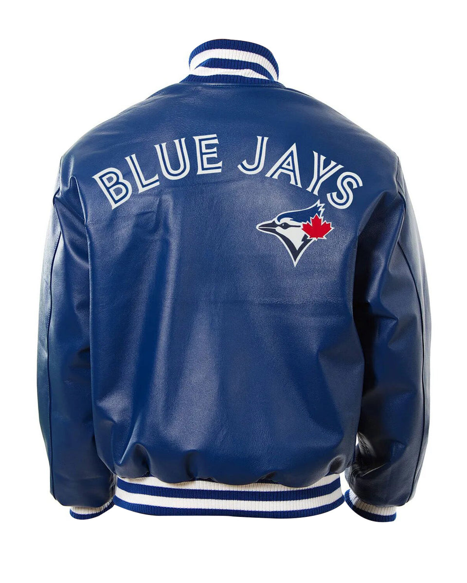 Royal Blue Toronto Blue Jays Leather Varsity Jacket – Elite Jacket