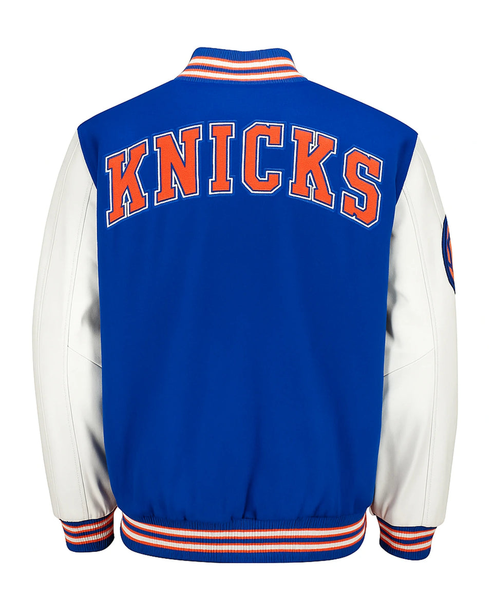 Starter Blue New York Knicks Prospect Varsity Jacket – Elite Jacket