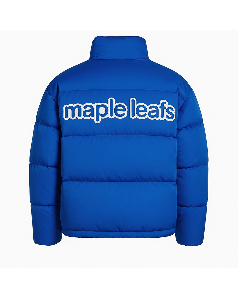 Justin Bieber Drew Toronto Maple Leafs Blue Puffer Jacket – Elite Jacket
