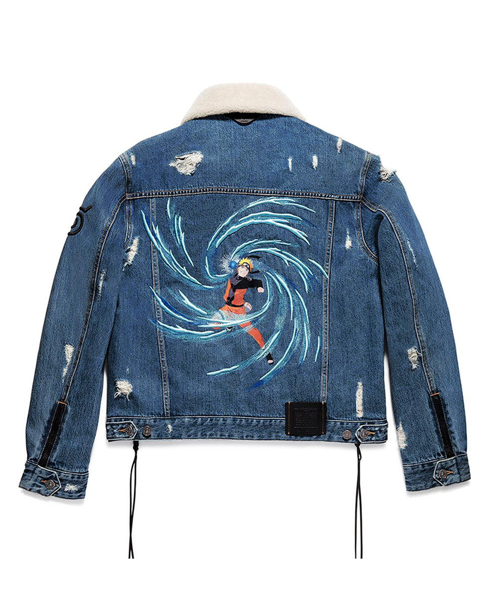 Michael B Jordan X Coach Naruto Denim Jacket | Elite Jacket