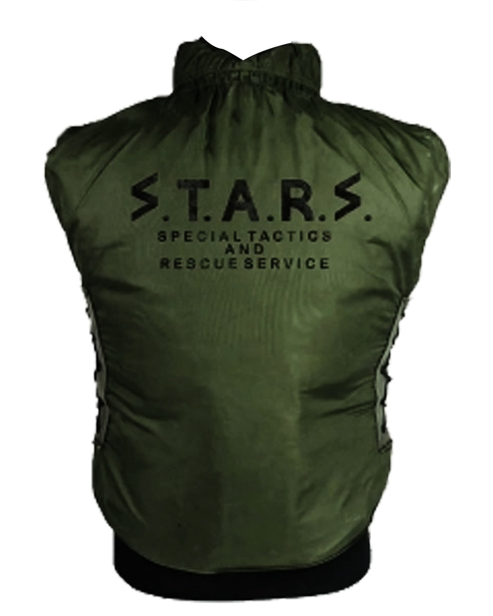 Chris Redfield Resident Evil Game Green Puffer Vest – Elite Jacket