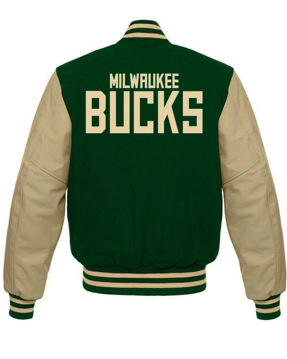 NBA Milwaukee Bucks Varsity Letterman Jacket | Elite Jacket