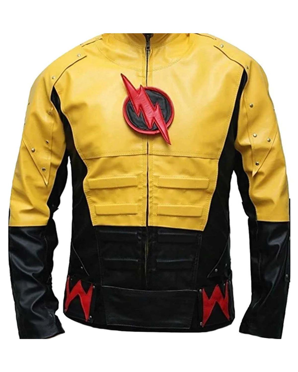 Reverse Flash Yellow Leather Jacket – Elite Jacket