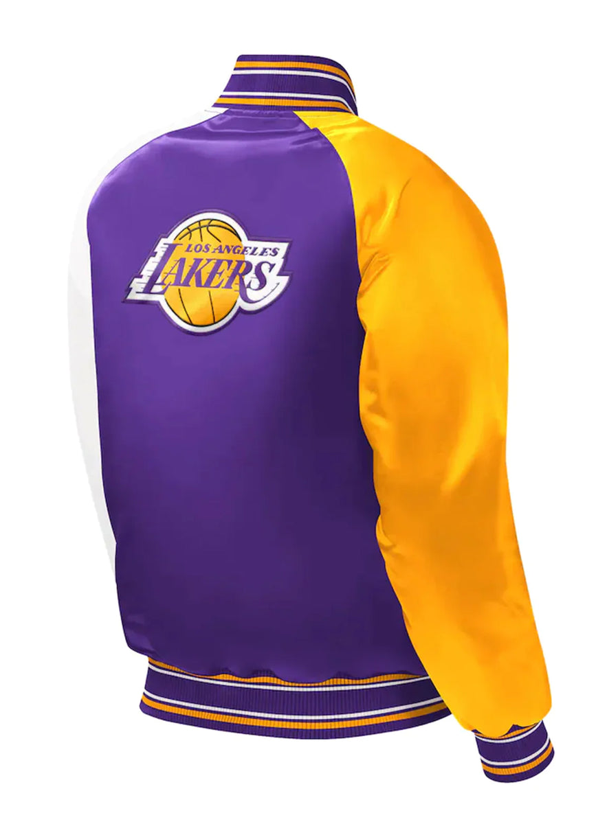 Purple Raglan Full-Snap Varsity Jacket | Elite Jacket